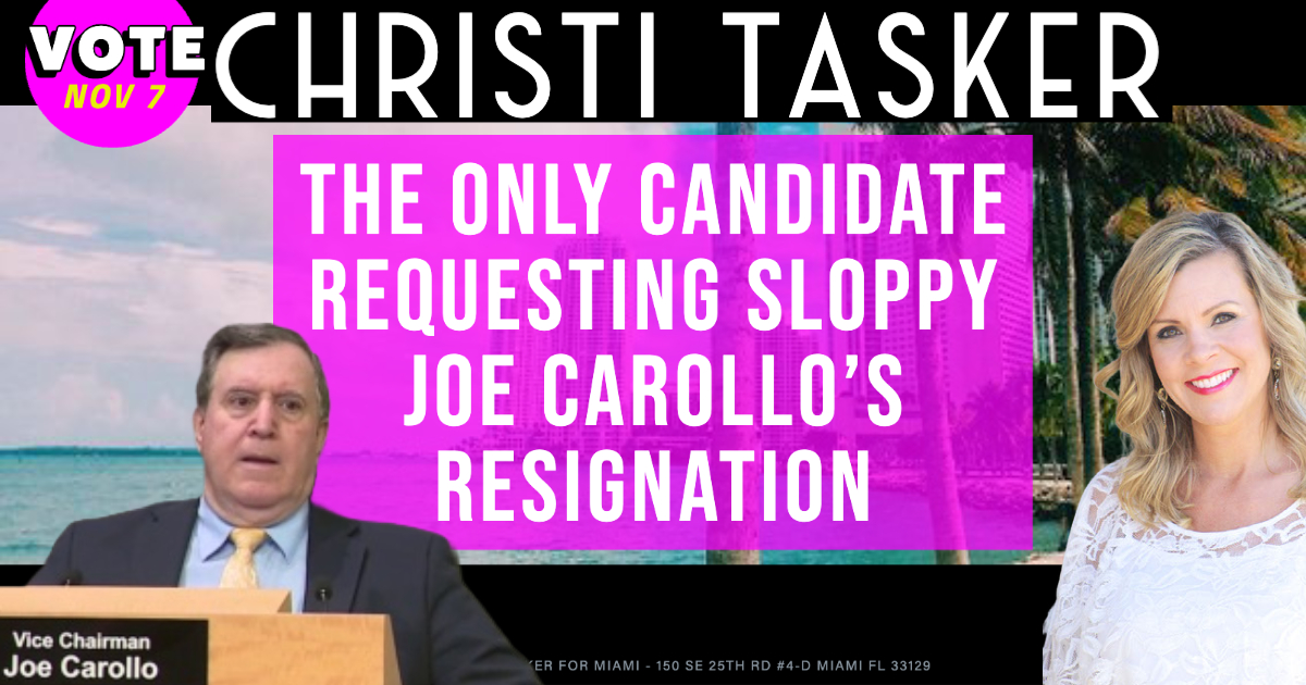 #1 Best Joe Carollo Resignation Called For By Christi Tasker